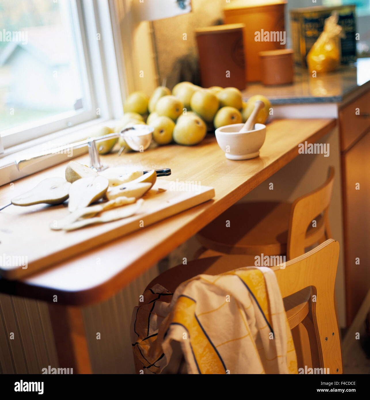 Cooking in a Kitchen Stock Photo - Alamy