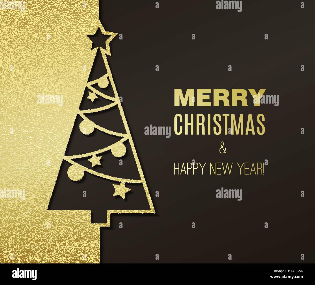 Christmas tree with glitter effect Stock Vector Image & Art - Alamy