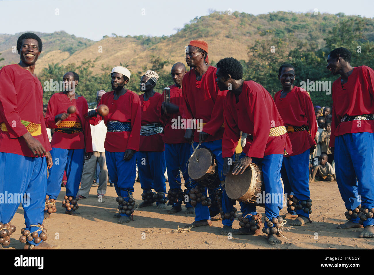 Tanzania, Local people performing traditional dance. (Large format ...