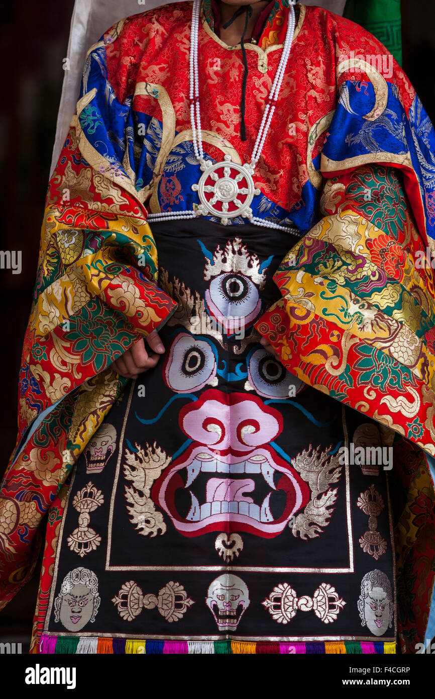 Bhutan, Paro, Black hat dancer Stock Photo - Alamy