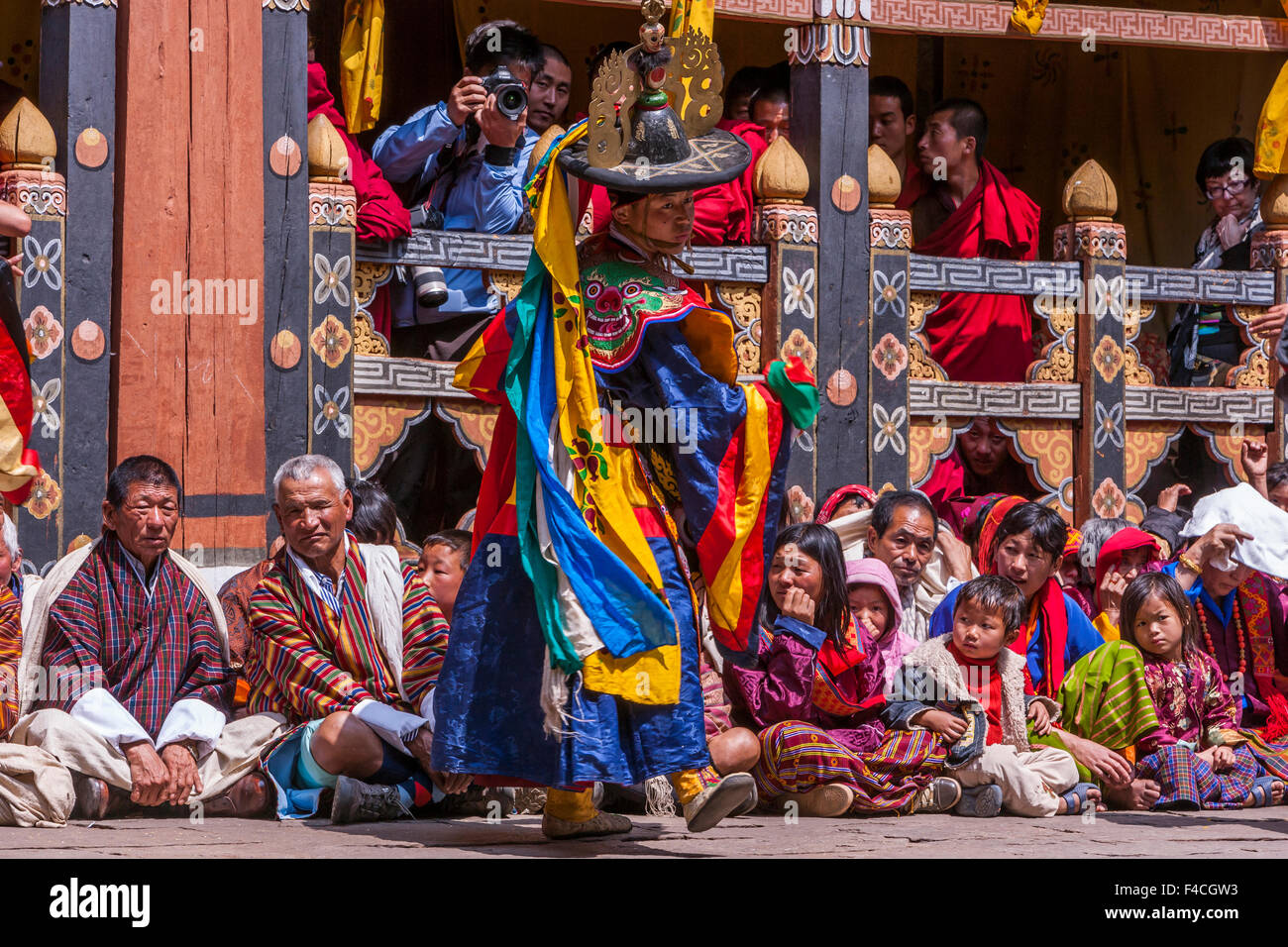 Dancer performing in the Paro Festival, Bhutan Stock Photo - Alamy