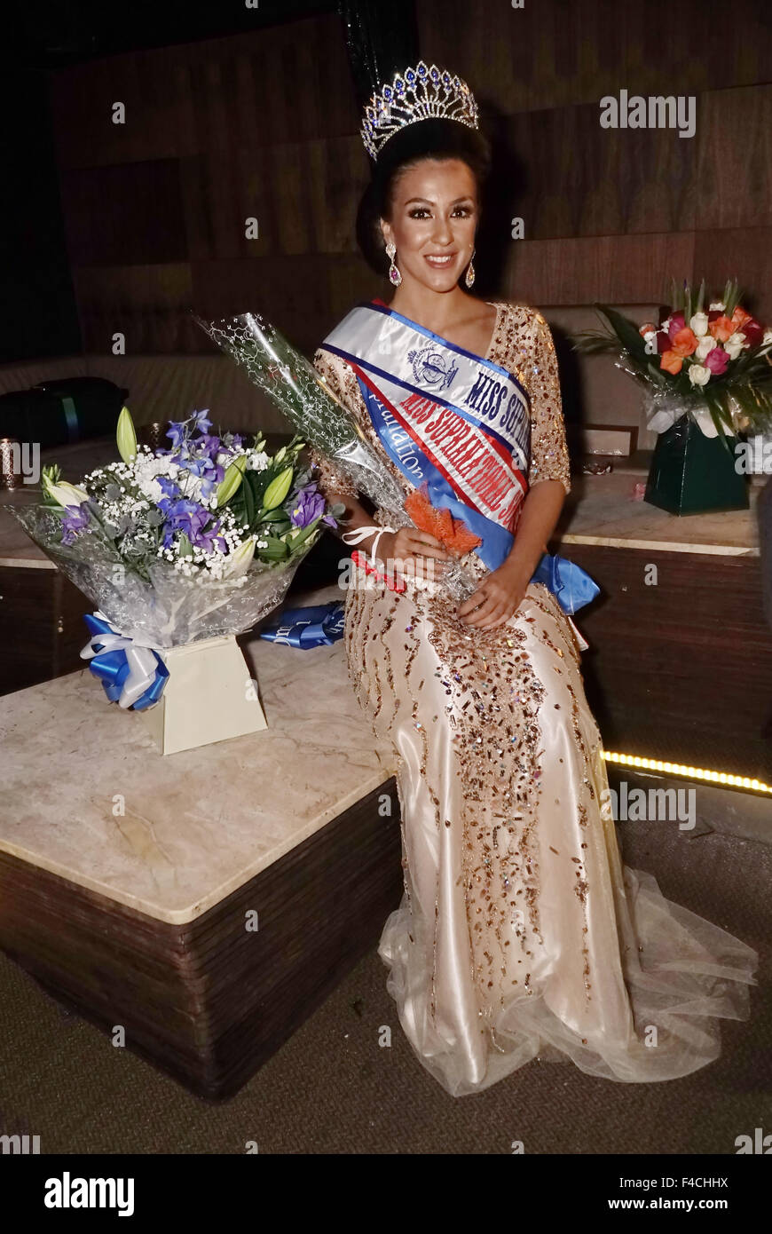 London, UK, 15th Oct 2015 : Emily Coral winner of Miss England of the ...