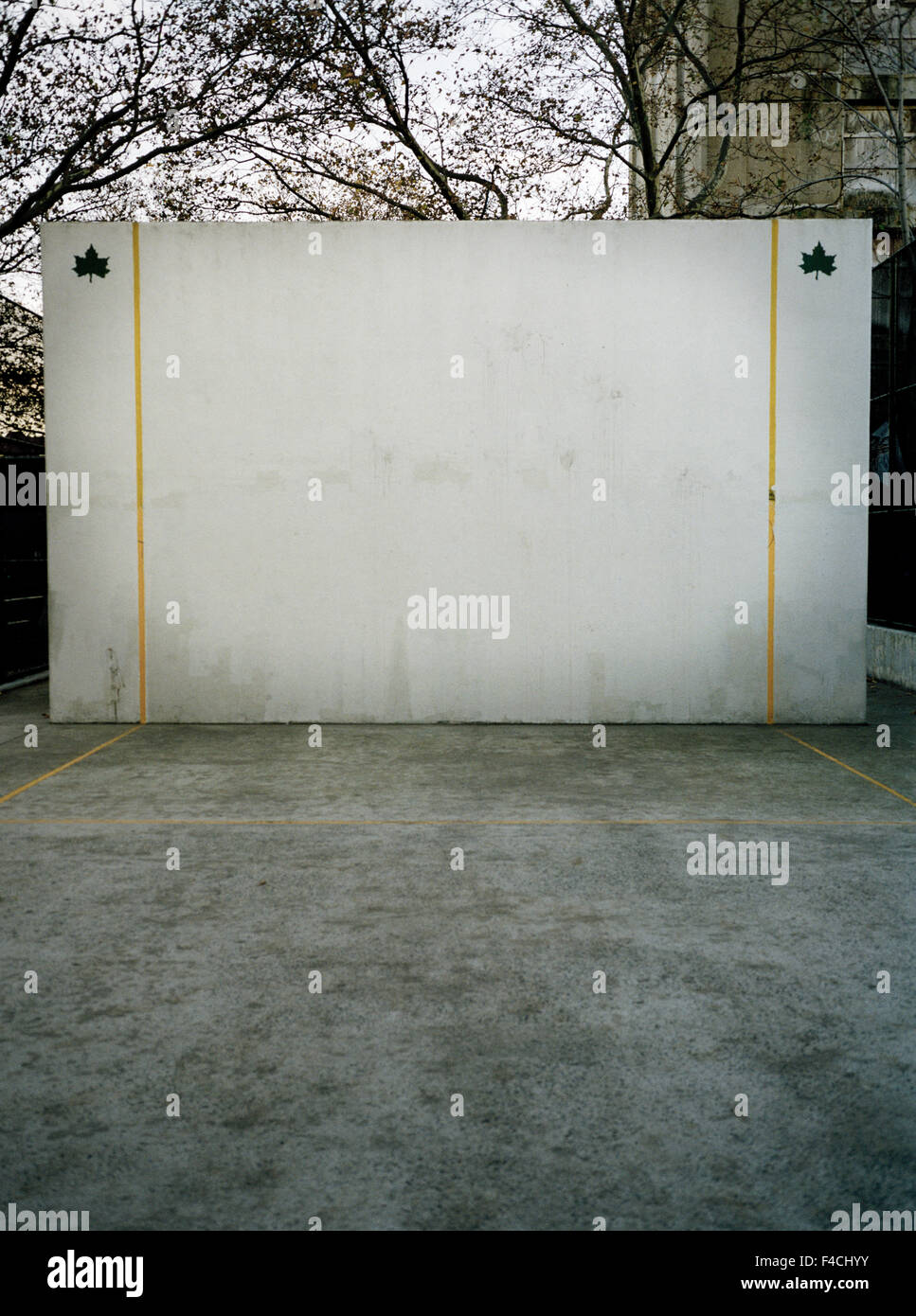 A Plank on an Empty Yard Stock Photo - Alamy
