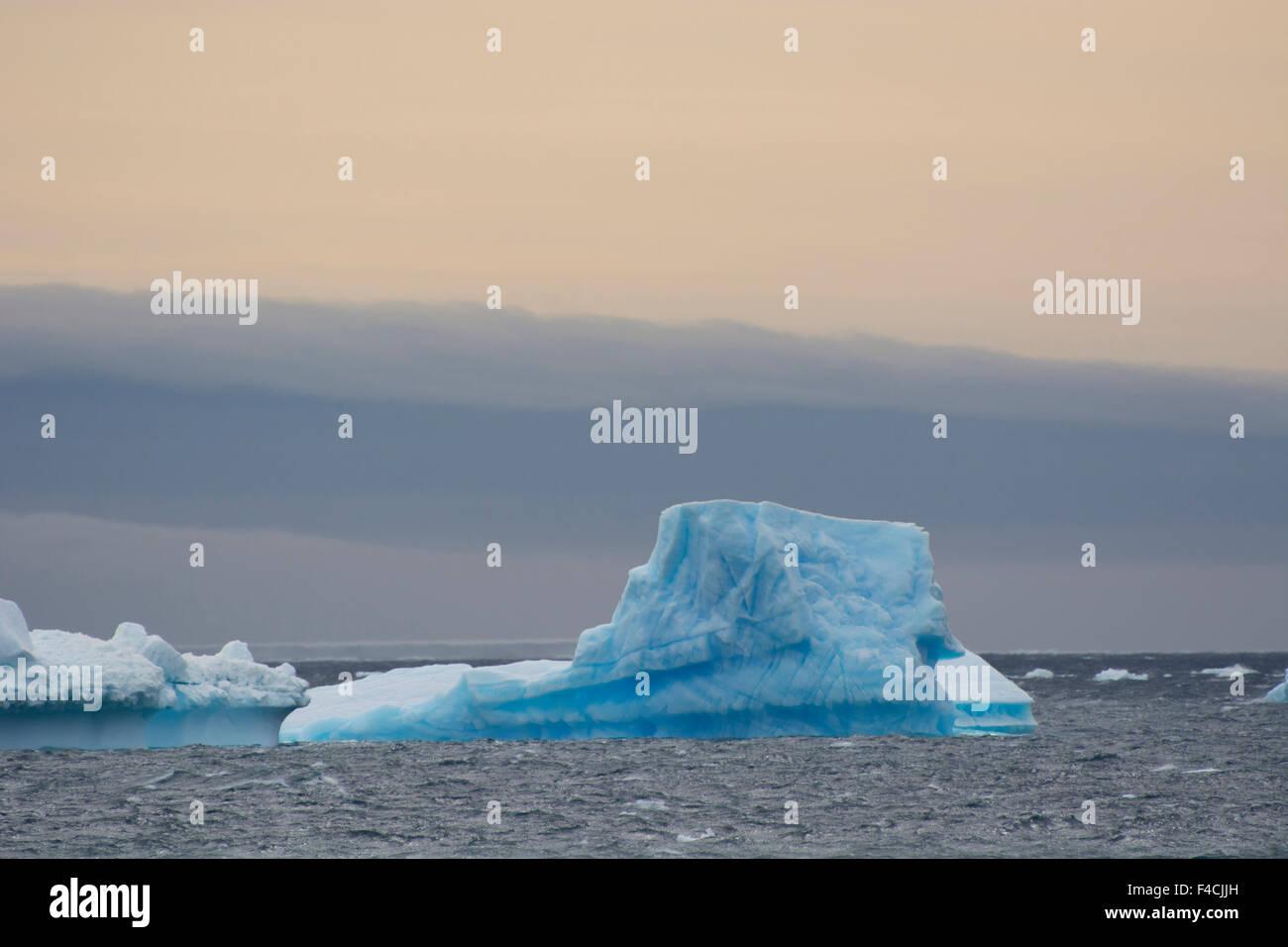 Antarctica. Brown Bluff. Bright blue iceberg Stock Photo - Alamy