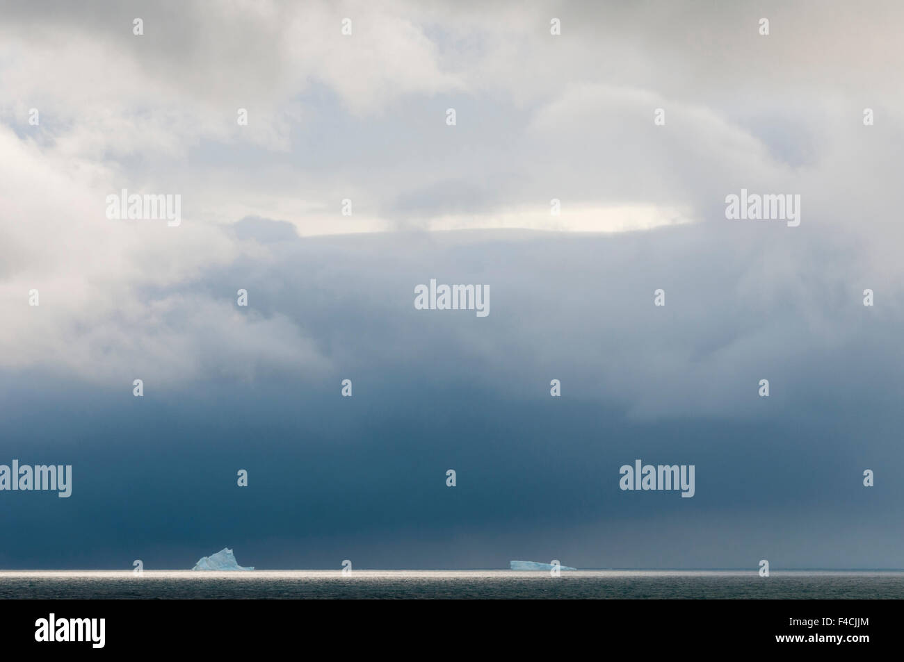 Antarctica. Bransfield Strait. Iceberg under stormy skies Stock Photo ...