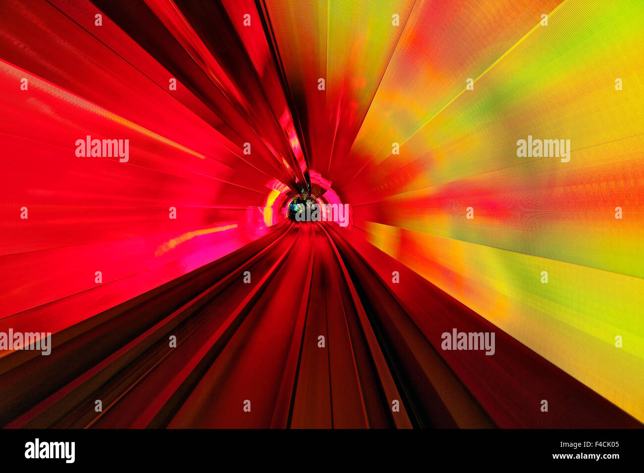 Lighted subway tunnel hi-res stock photography and images - Alamy