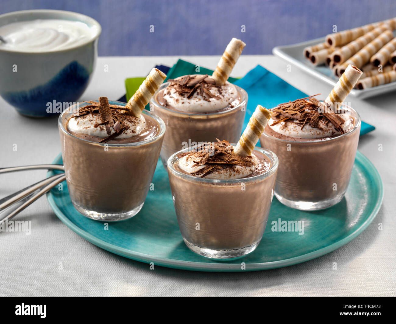 Individual chocolate orange mousse hi-res stock photography and images ...