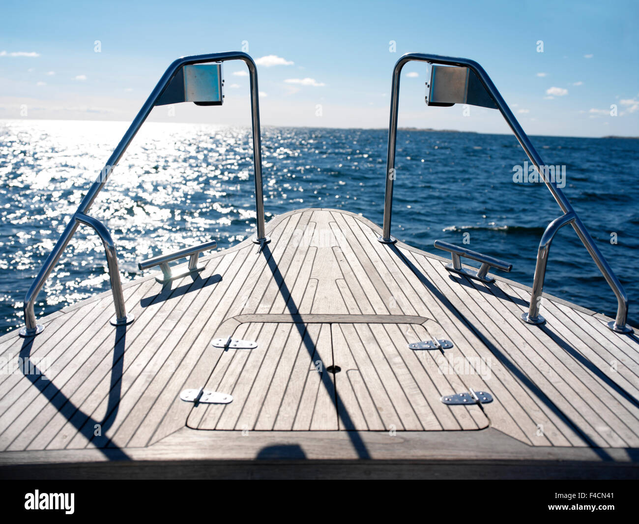 The Stern of a Saling Boat Stock Photo - Alamy