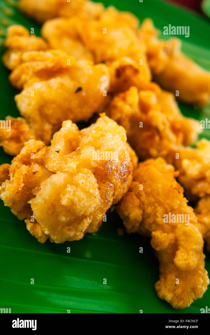 Ikan goreng, a type of fried fish, Sarawak, Malaysian Borneo, Malaysia ...