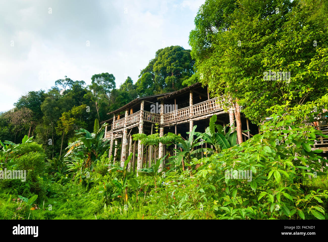 Longhouse, Rainforest World Music Festival in Kuching, Kuching, Sarawak ...