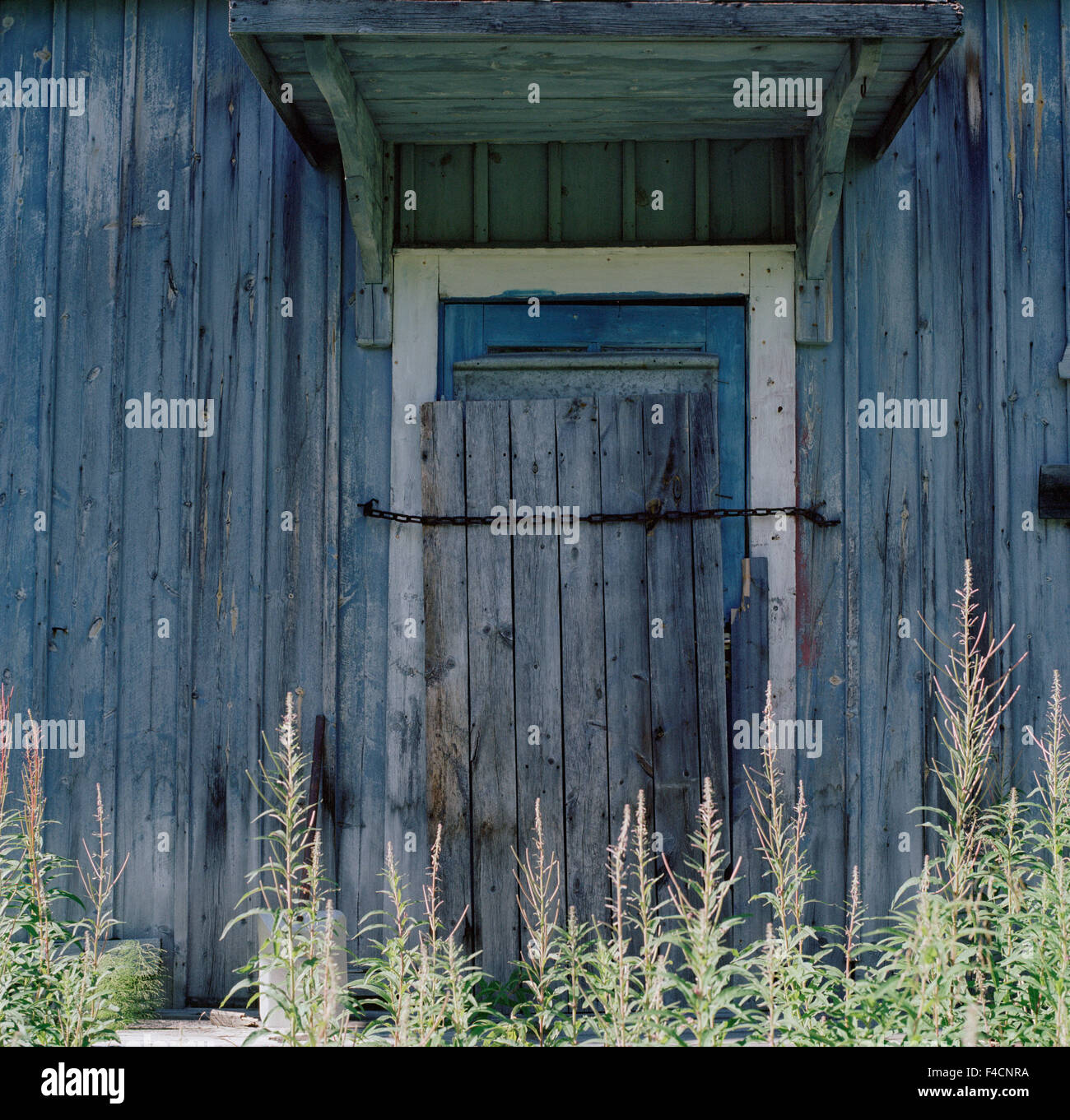 A closed up door on a deserted house Stock Photo - Alamy