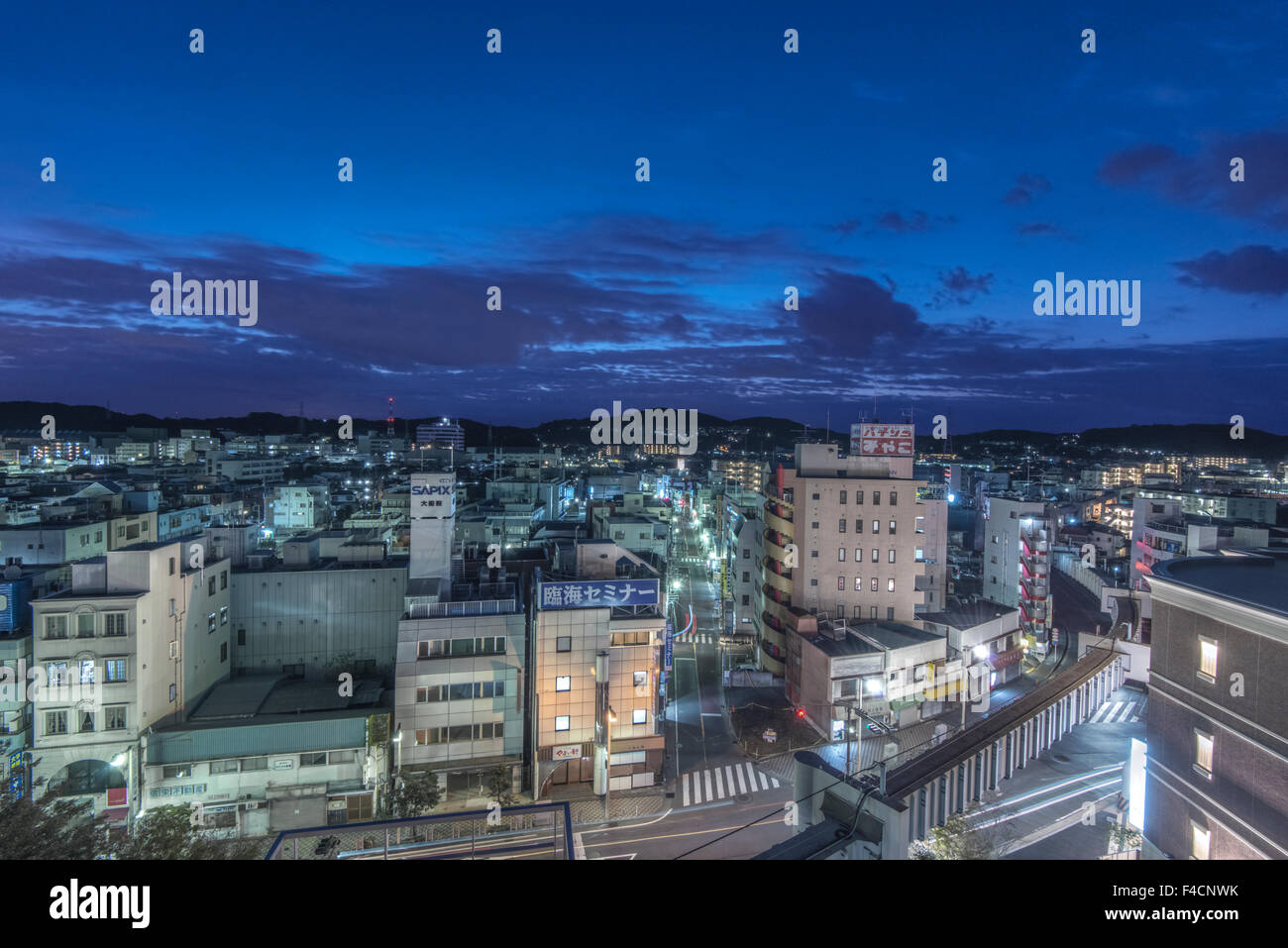 Japan, Kanagawa, Kamakura, Ofuna at dawn. (Large format sizes available ...