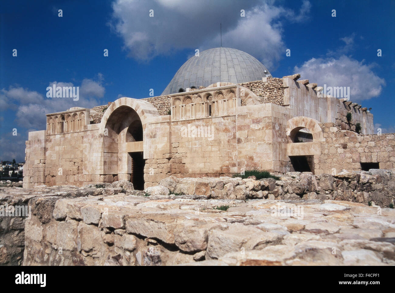 Jordan, Amman, The citadel, View of Byzantine Church (Large format ...