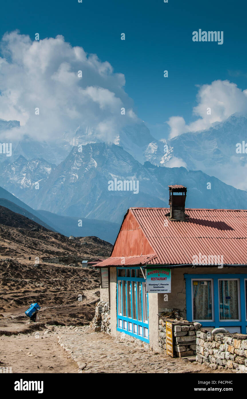 Street in Pheriche, Nepal Stock Photo - Alamy