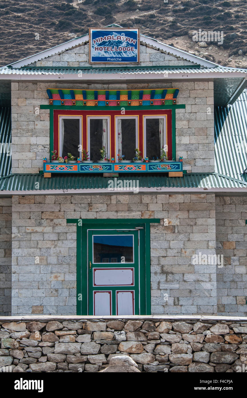 Teahouse, Pheriche, Nepal Stock Photo - Alamy