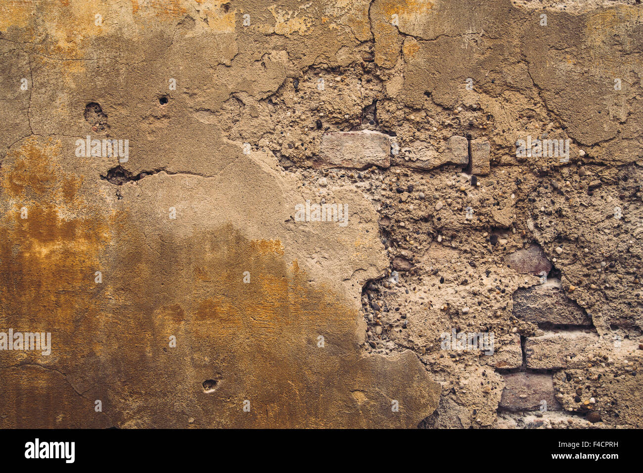 Old crumbling wall in Europe background with copyspace Stock Photo - Alamy