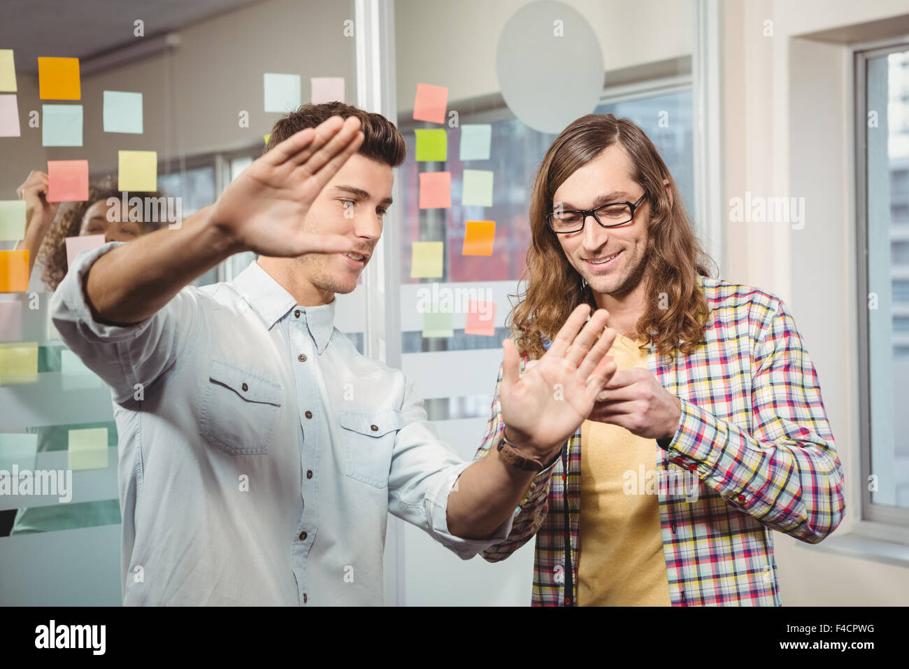 Businessman talking hand gesture hi-res stock photography and images ...