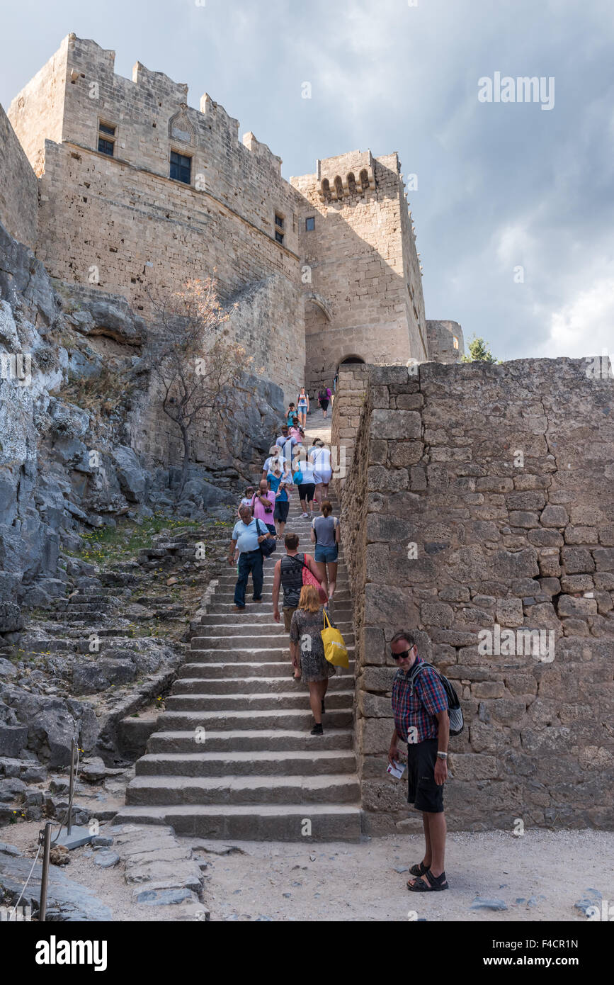 Fortress lindos hi-res stock photography and images - Alamy