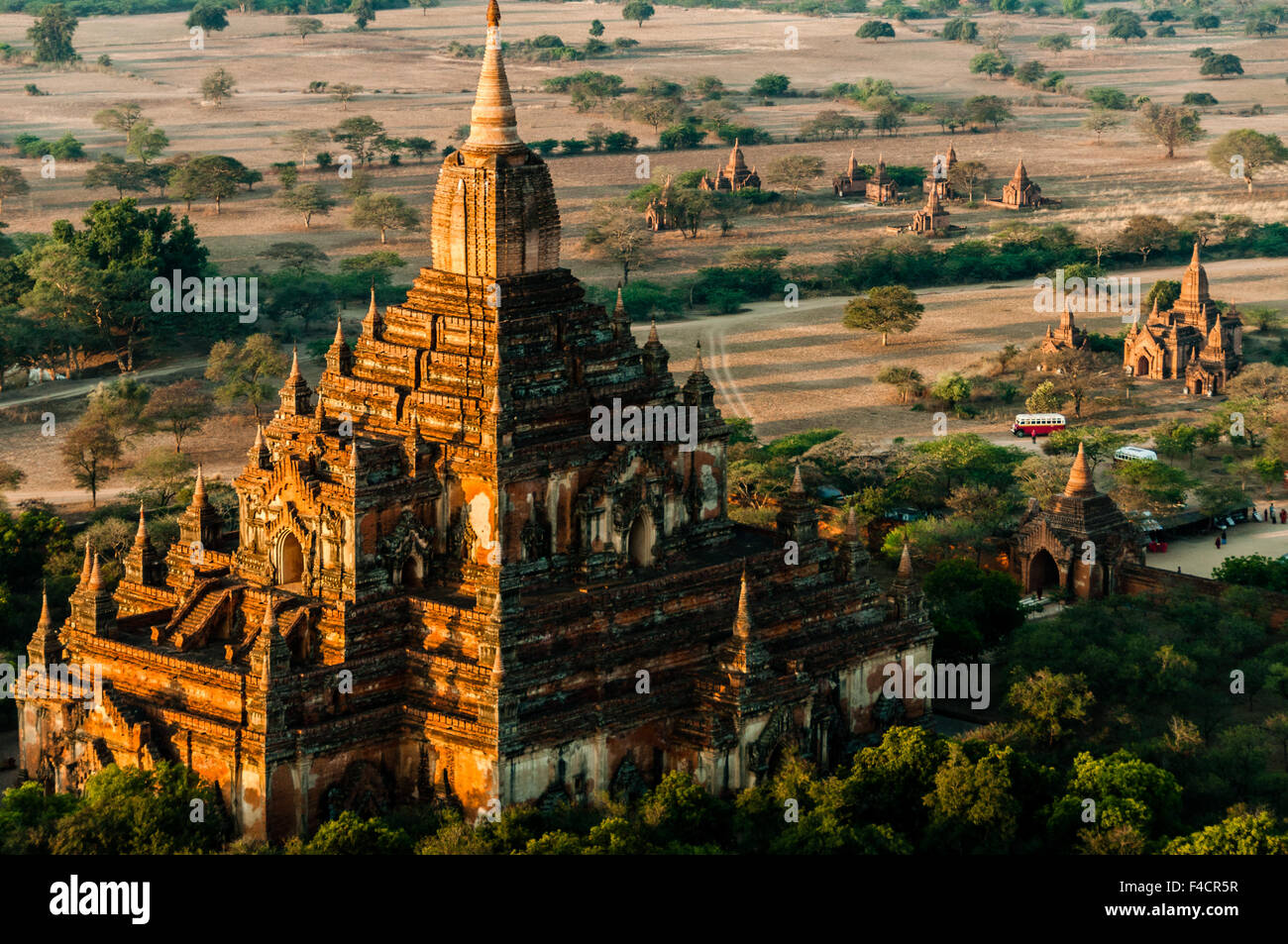 Impressive stone temple in Bagan Myanmar Stock Photo - Alamy