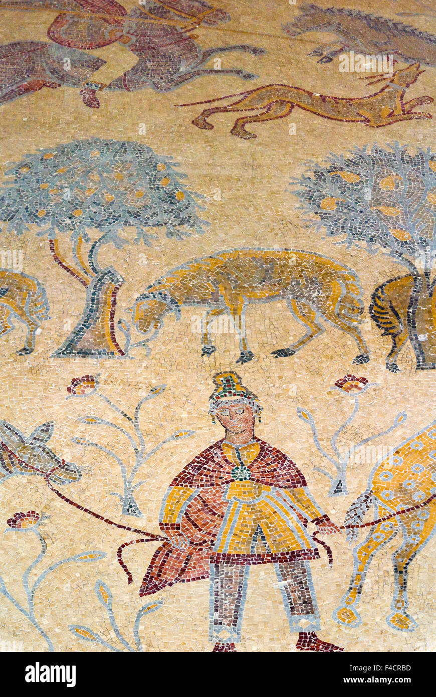 Mosaics, Moses Memorial Church, Mount Nebo, East Bank Plateau, Jordan ...