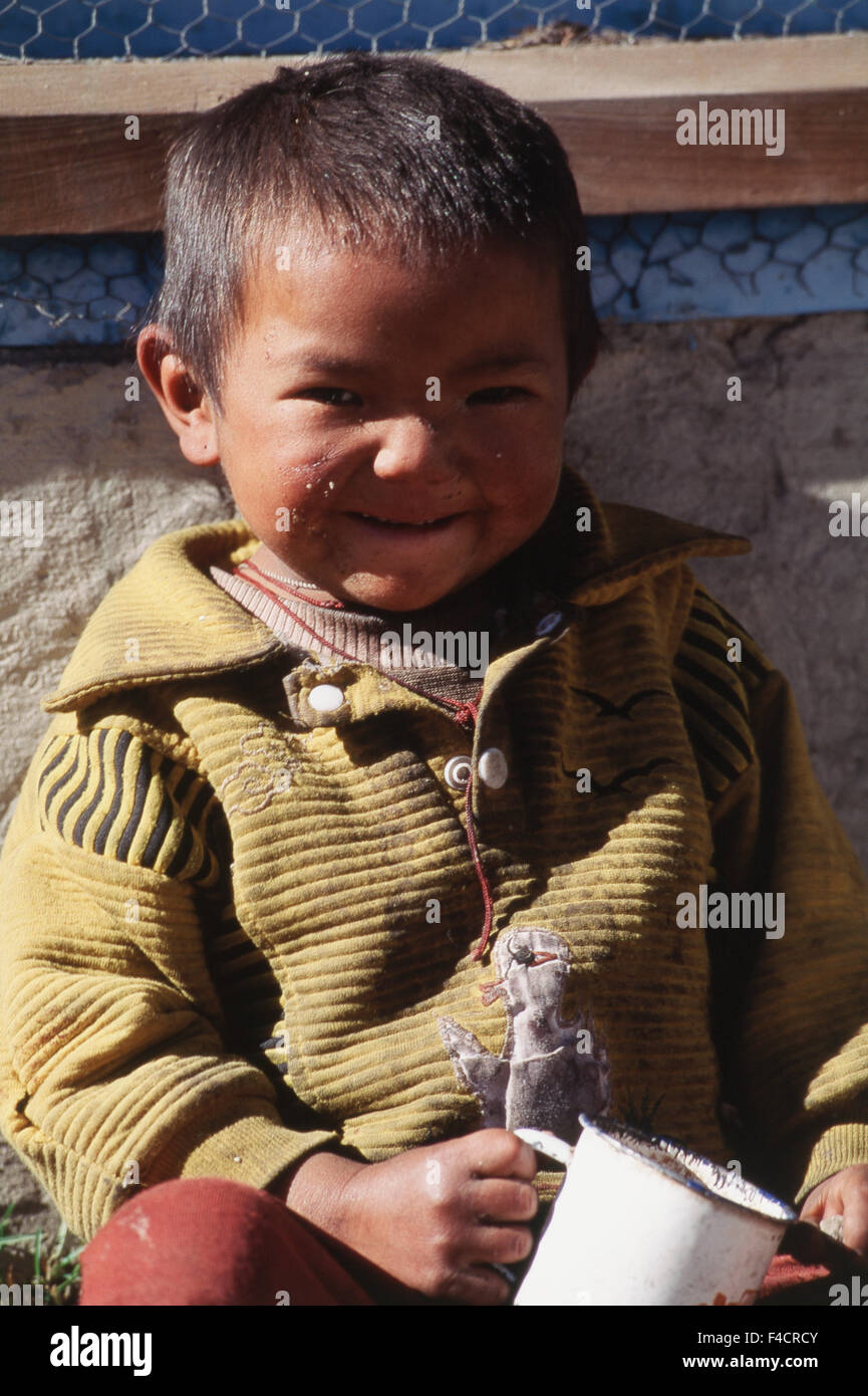 Nepal. boy, smiling. (Large format sizes available Stock Photo - Alamy