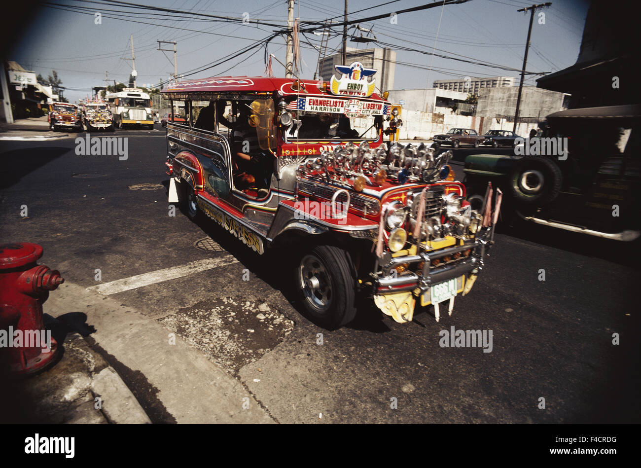 Jeepneys on manila street hi-res stock photography and images - Alamy