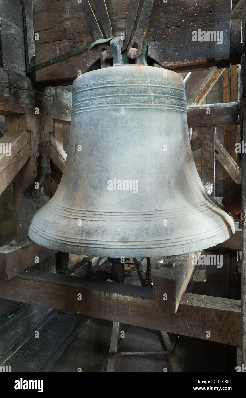 Bell at Salisbury cathedral, a medieval thirteenth century gothic ...