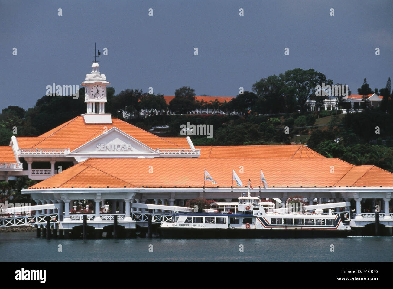 Singapore. ferry boat at Sentosa ferry terminal. (Large format sizes ...