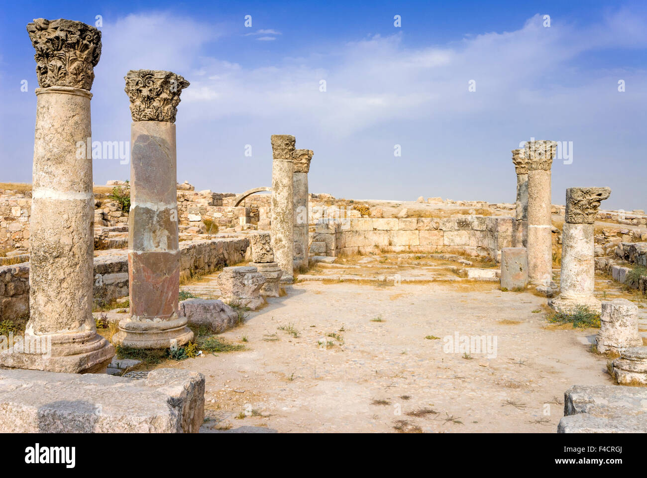 The Citadel, Roman Ruins, Amman, Jordan Stock Photo - Alamy