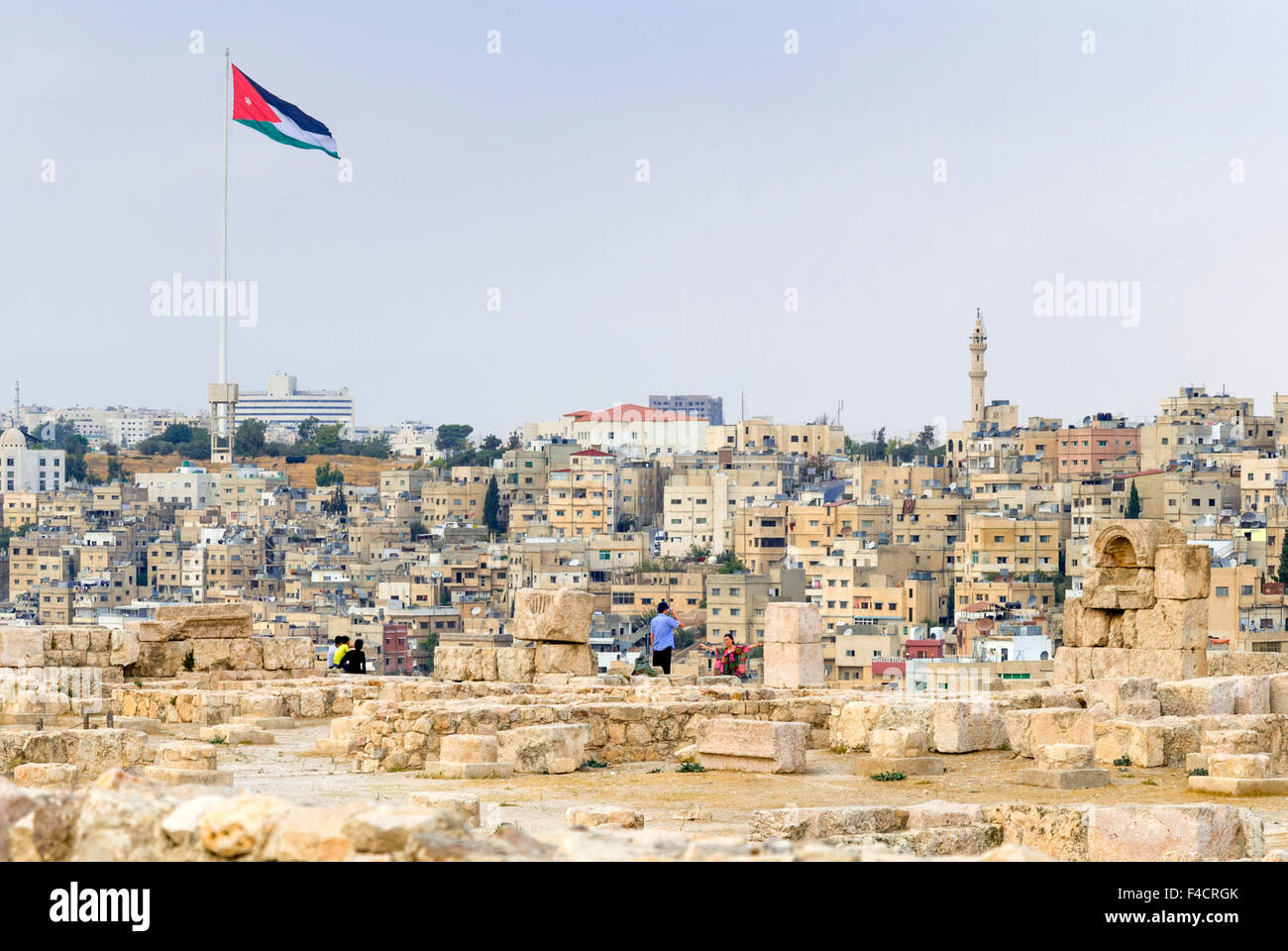 Landscape of Amman from the Citadel, Amman, Jordan Stock Photo - Alamy