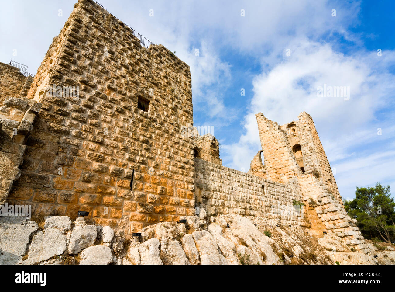 Muslim military fort of Ajloun, Jordan Stock Photo - Alamy