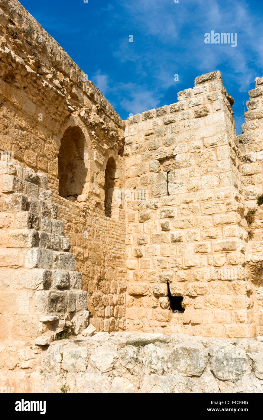 Muslim military fort of Ajloun, Jordan Stock Photo - Alamy