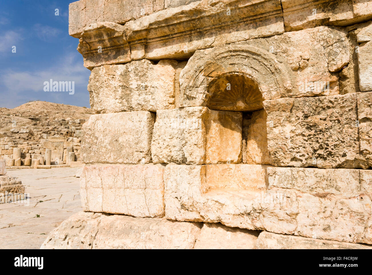 South Decumanus and South Tetrapylon, Jerash, Roman Decapolis City ...
