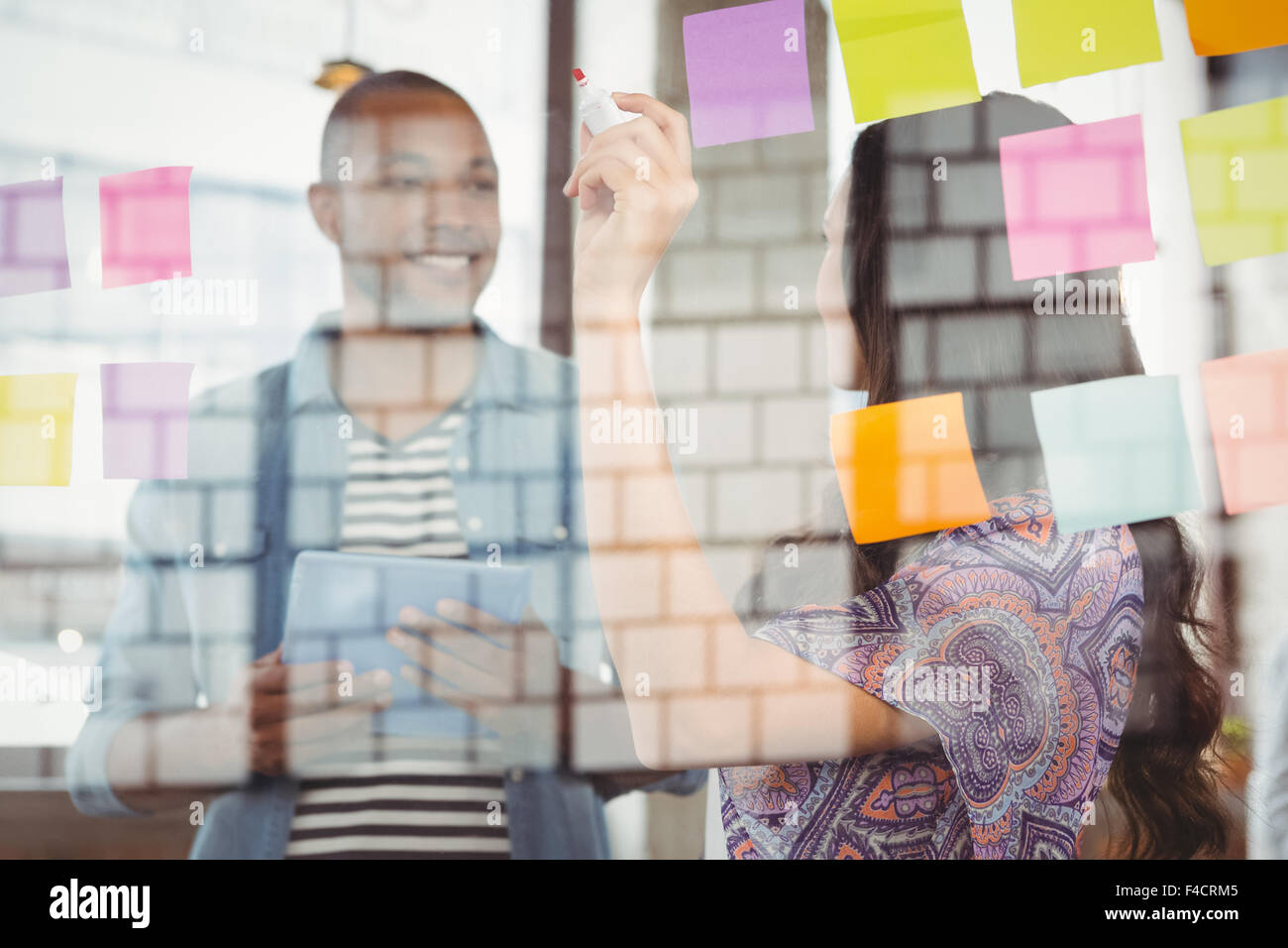 Happy colleagues hi-res stock photography and images - Alamy