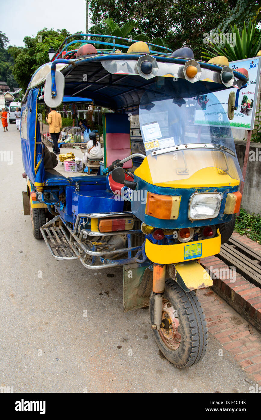 Laos, Luang Prabang. Parked Tuk-tuk. (Large format sizes available ...