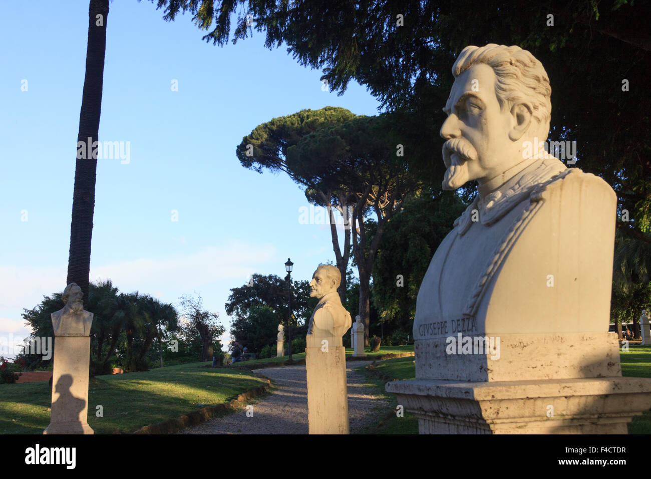Busts of Italian patriots of the Risorgimento on the Passeggiata del ...