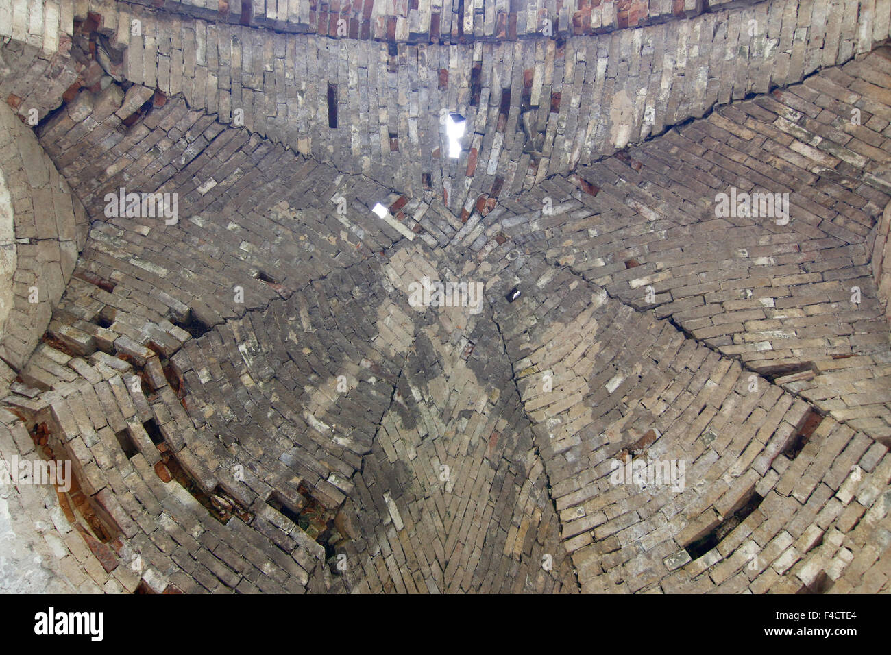 Ruins of the Church of St. Wenceslas - detail vaults of ceiling Stock ...