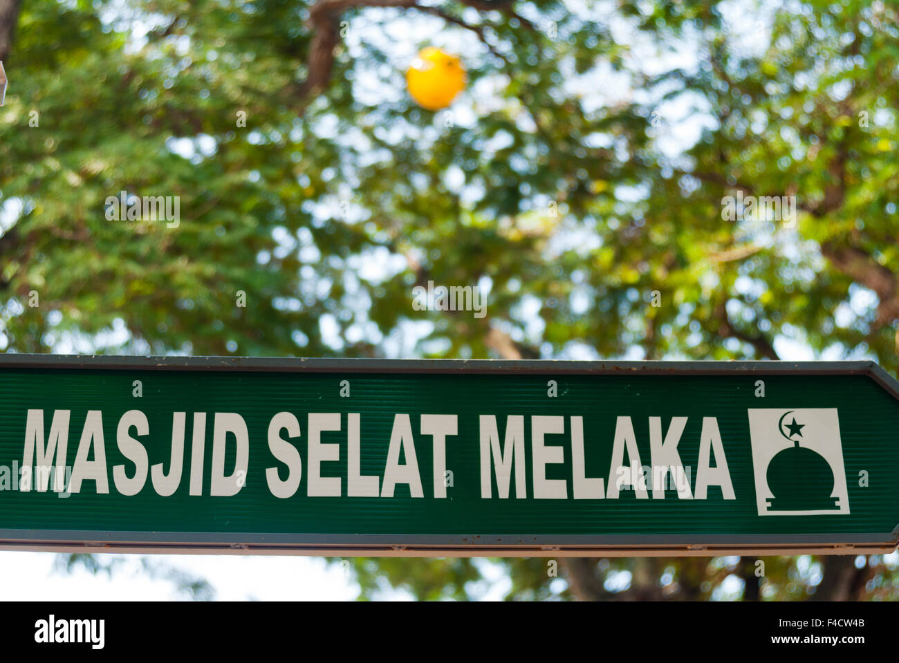 Banner of Malacca Mosque, Malacca, Malaysia Stock Photo - Alamy