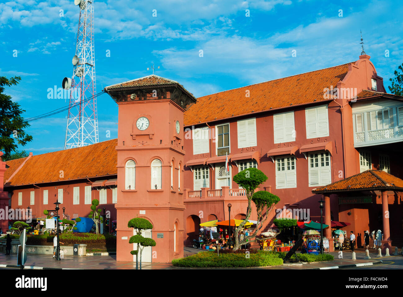 Town Square, Tan Beng Swee Clock tower, a UNESCO World heritage site ...