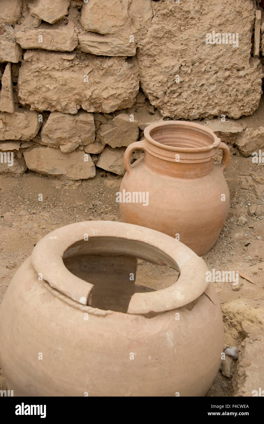 Turkey, Ephesus. Historic Terrace Houses. Ancient clay pots. (Large ...