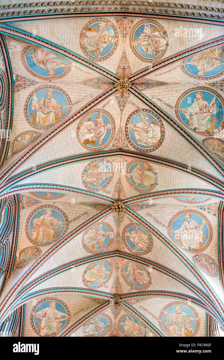 Painted medieval ceiling in church hi-res stock photography and images ...