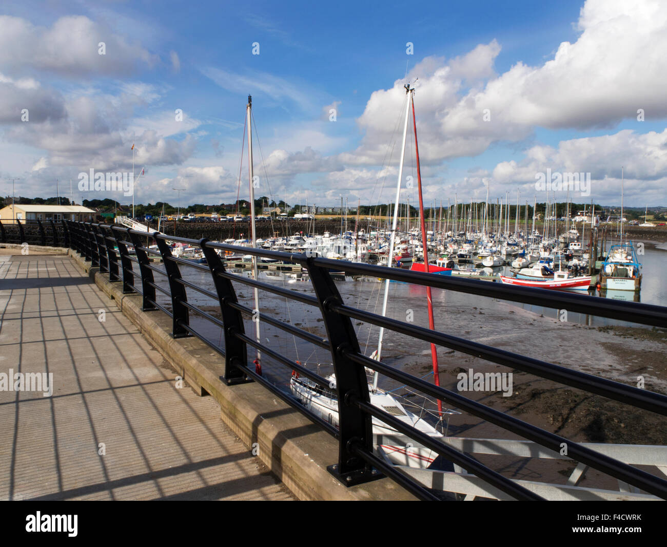 Amble Marina from the New Coble Quay Walkway Amble by the Sea ...