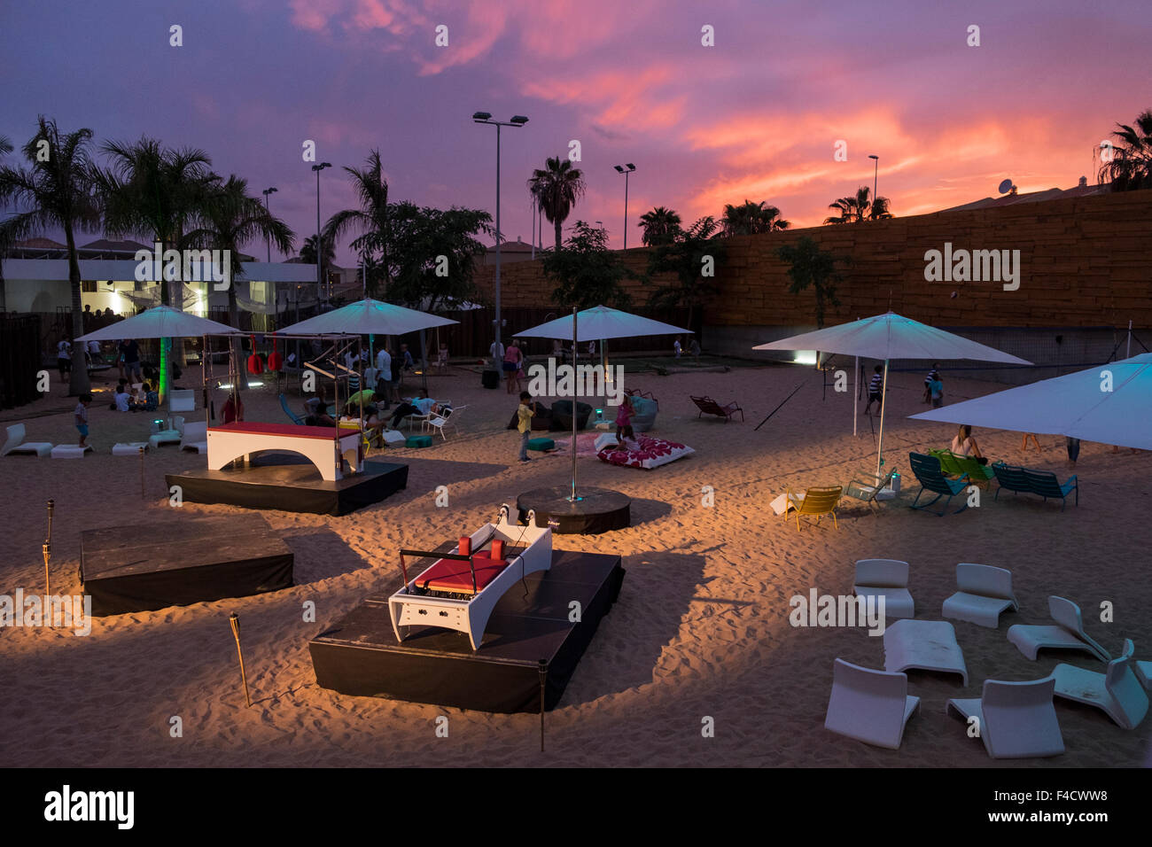 Artifical beach at the Activate sports club in Baobab Suites five star ...