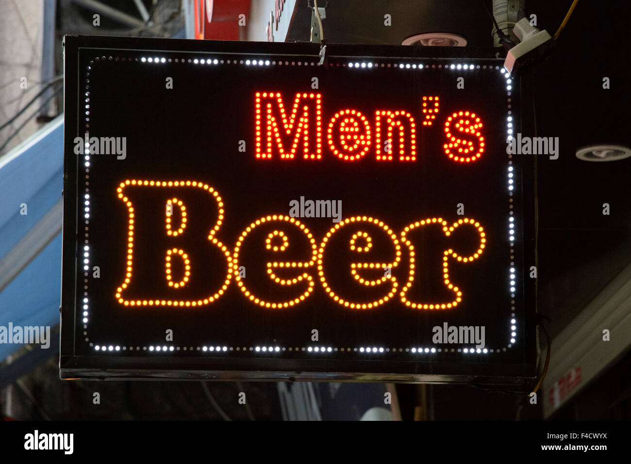Vietnam, Hanoi. Men's Beer sign Stock Photo - Alamy
