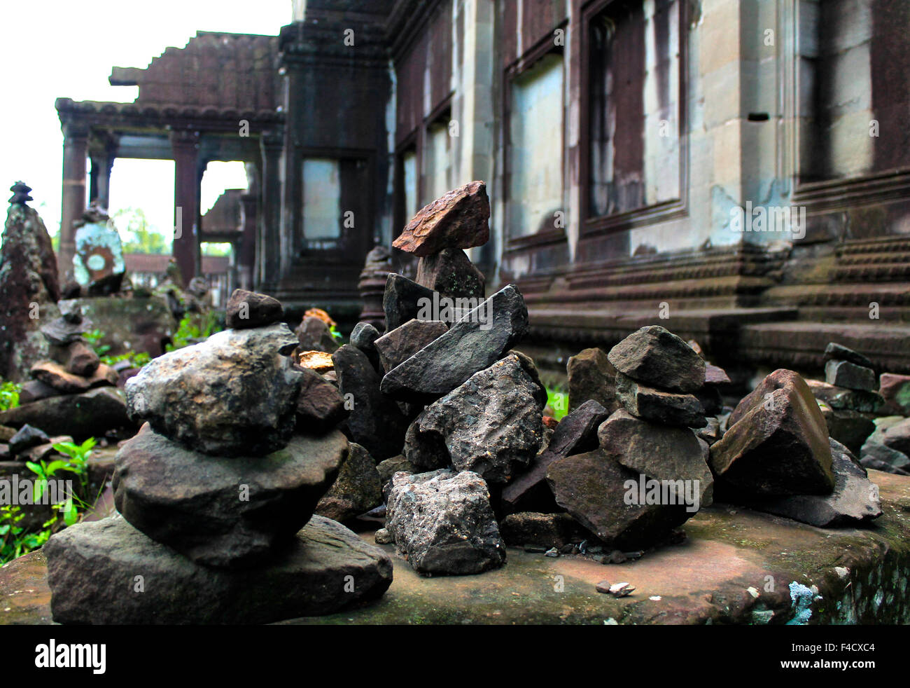 Rock Columns at Angkor Wat Stock Photo - Alamy