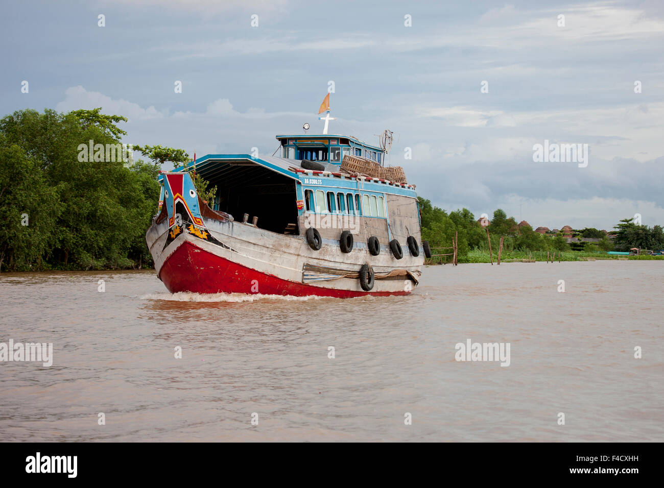 River Boat, Mekong River Delta. Vietnam, Indochina, South East Asia ...