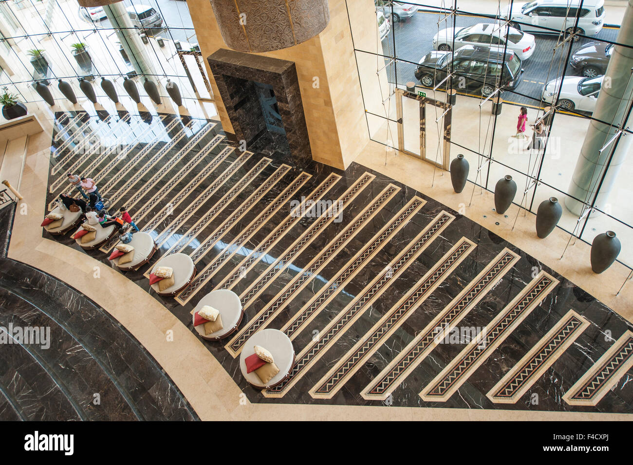 Lobby raffles dubai hotel hi-res stock photography and images - Alamy