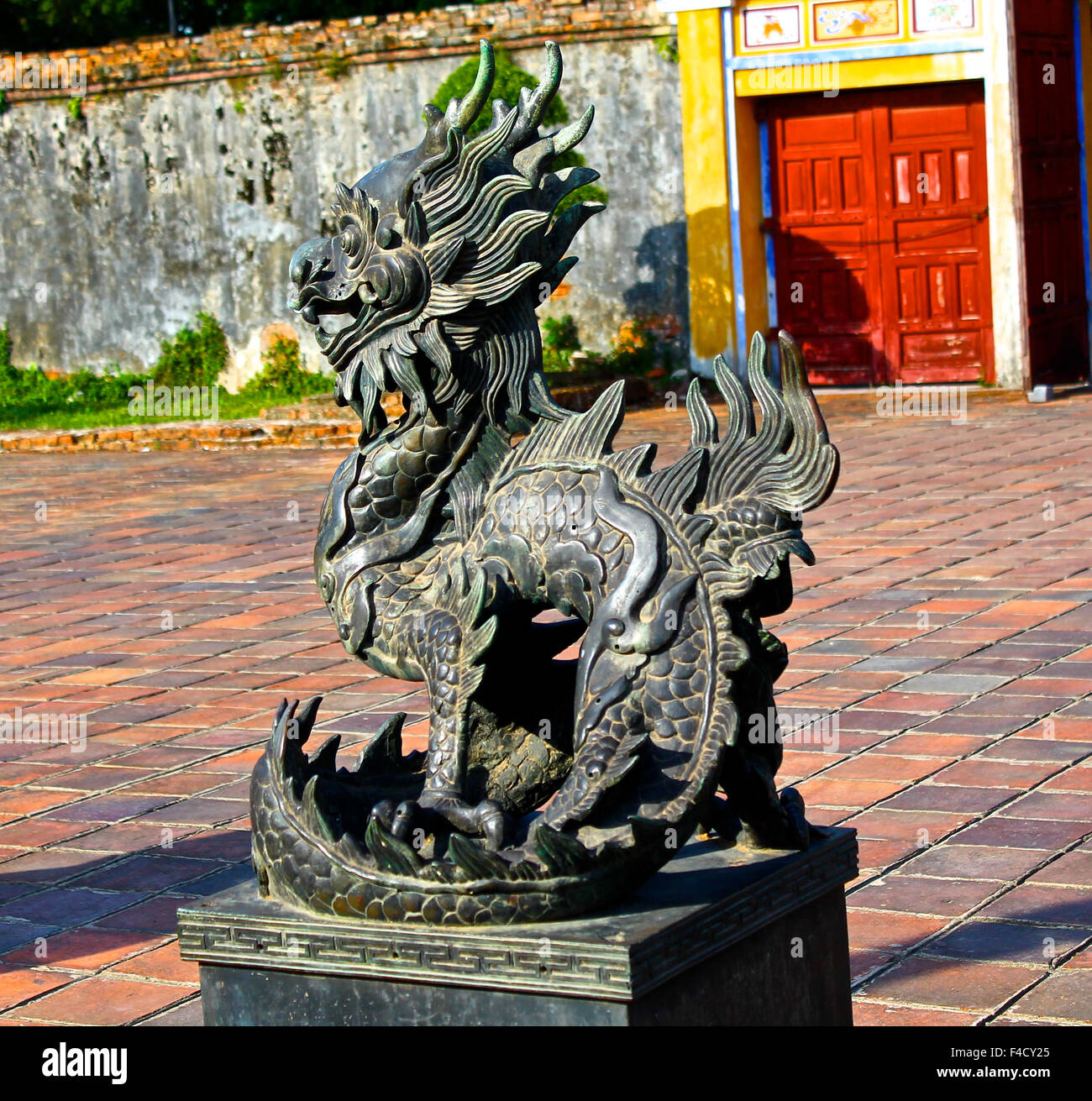 Dragon Guard at Imperial city Stock Photo - Alamy