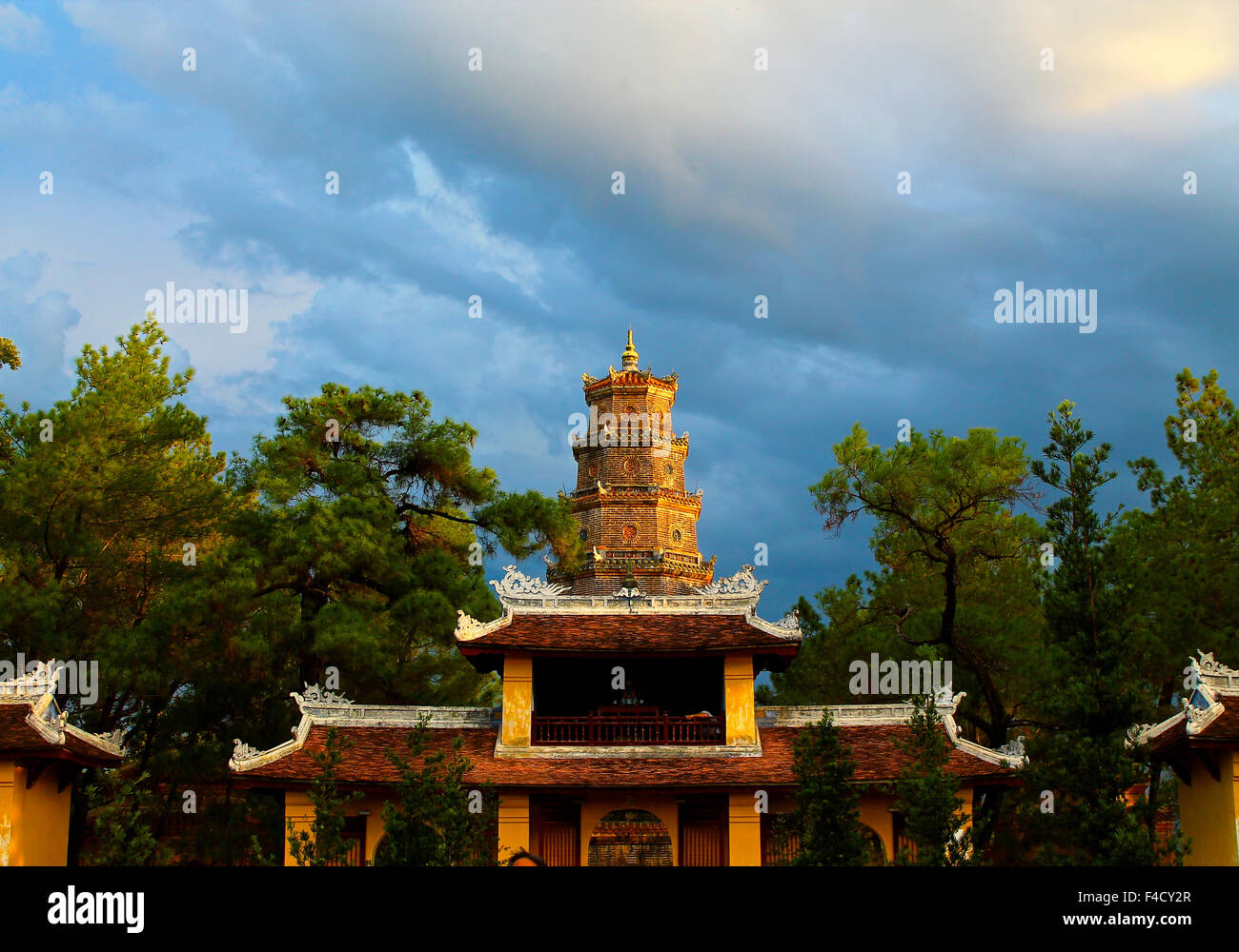 Thien Mu Pagoda in Hue, Vietnam Stock Photo - Alamy