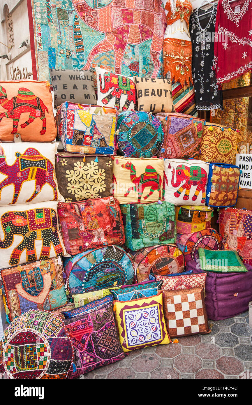 Textile Souk in Bur Dubai, Dubai, United Arab Emirates Stock Photo - Alamy